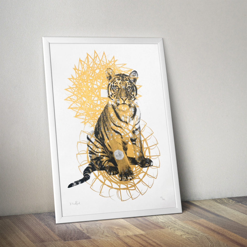 Screen Printed Tiger Poster - 'Year of the Tiger - V1' — Memori