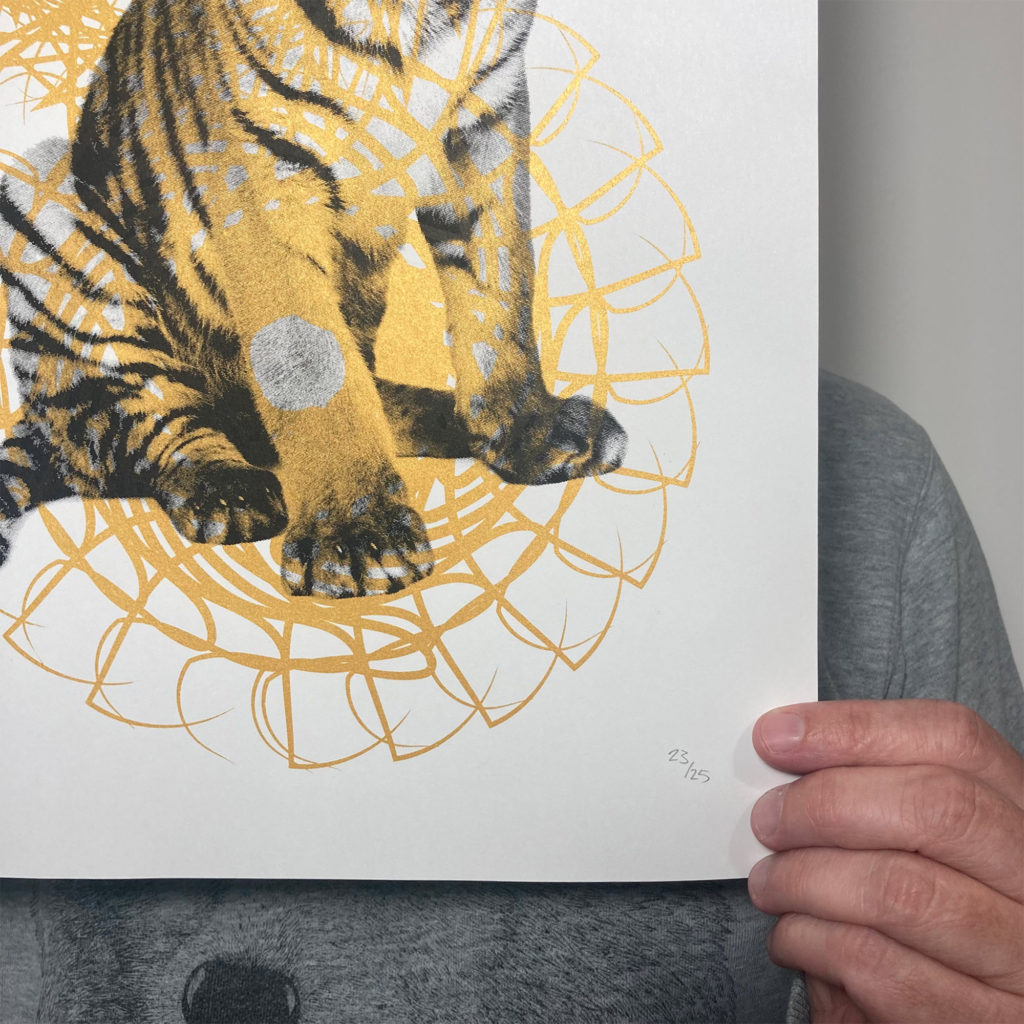 Screen Printed Tiger Poster - 'Year of the Tiger - V1' — Memori